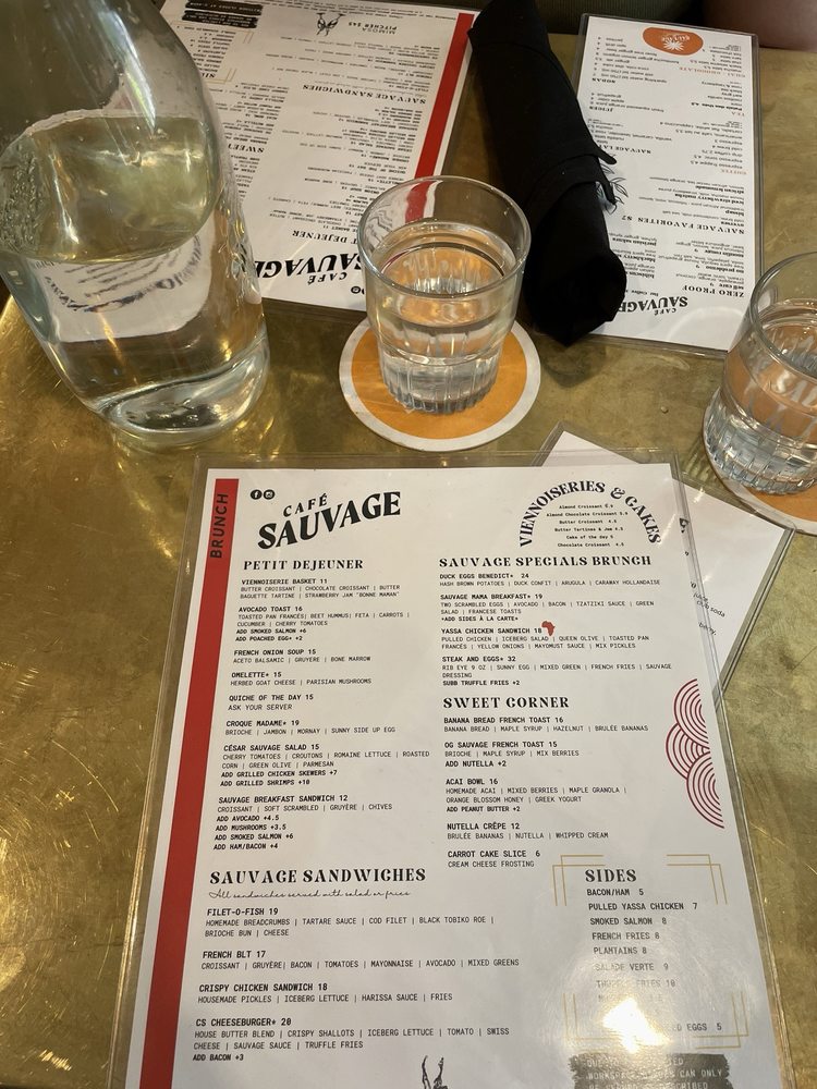 Café Sauvage Menu (Full Menu Update 2025)